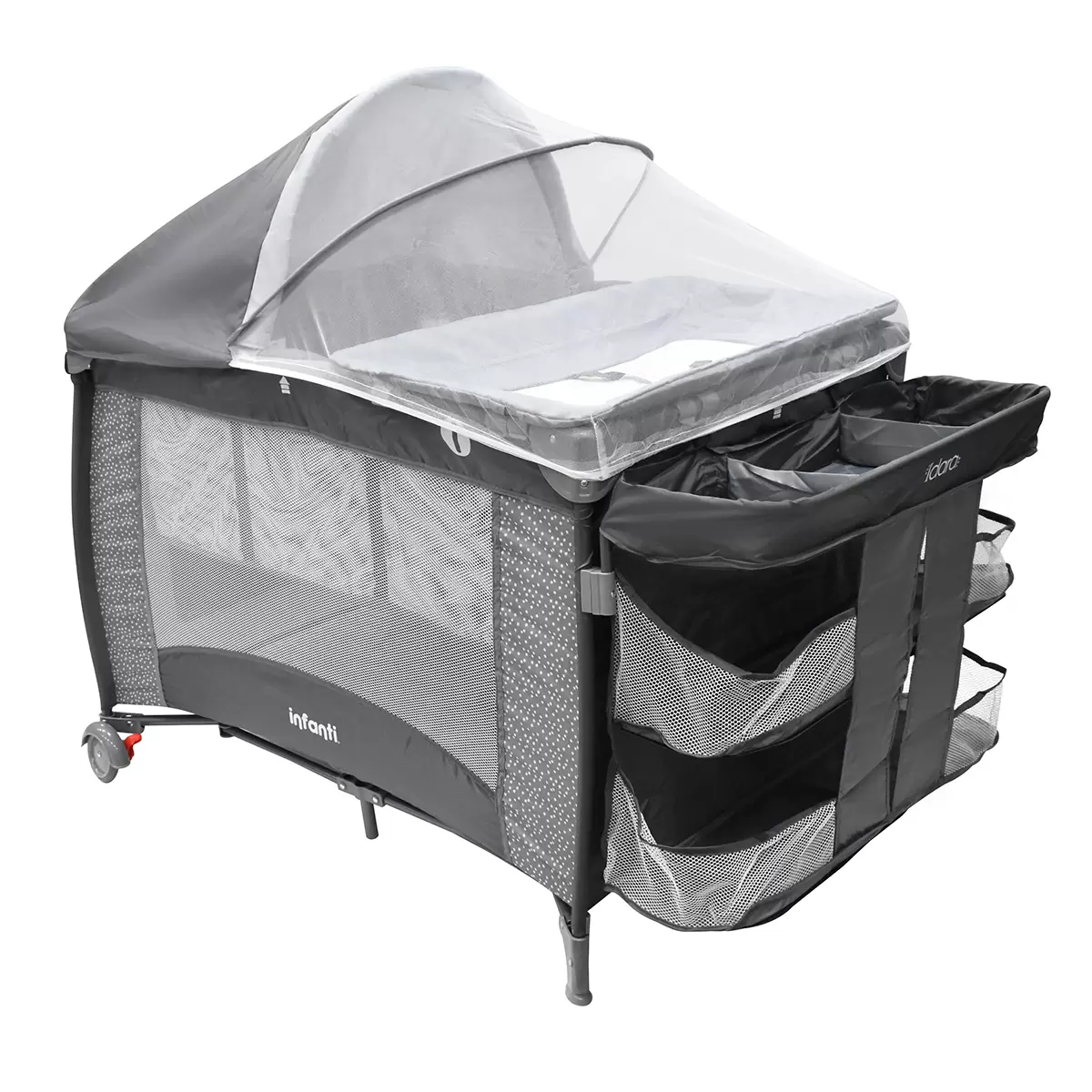 Cuna de Viaje Gris, Idara Fox, Infanti - GUCIYECA Tienda Online